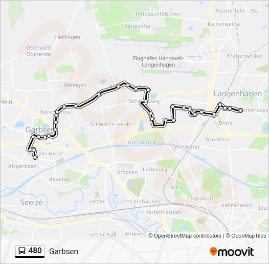 480 Route: Fahrpläne, Haltestellen & Karten - Garbsen (Aktualisiert)