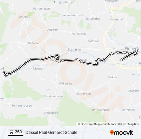 250 Route: Schedules, Stops & Maps - Dassel Paul-Gerhardt-Schule (Updated)