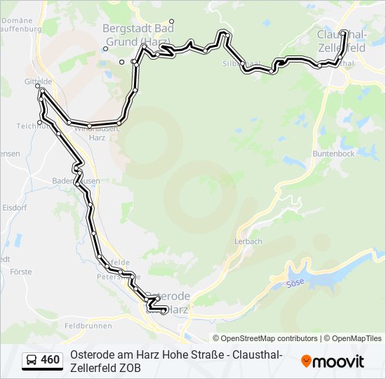 460 Route: Schedules, Stops & Maps - Osterode am Harz Dielenplan (Updated)