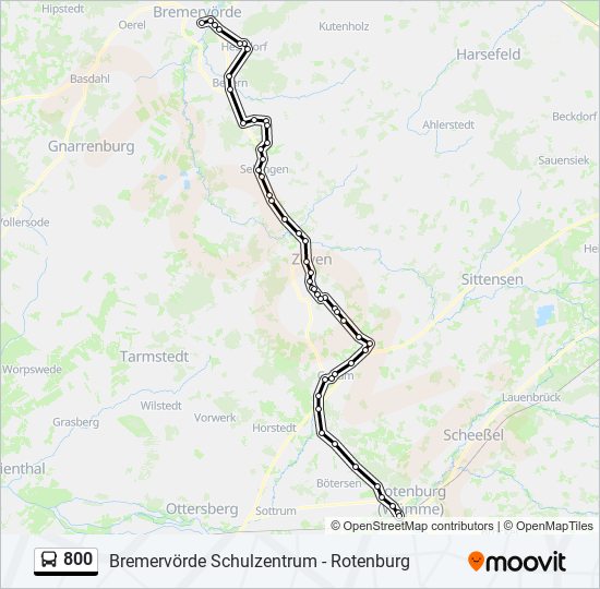 800 Route: Fahrpläne, Haltestellen & Karten - Bremervörde (Aktualisiert)