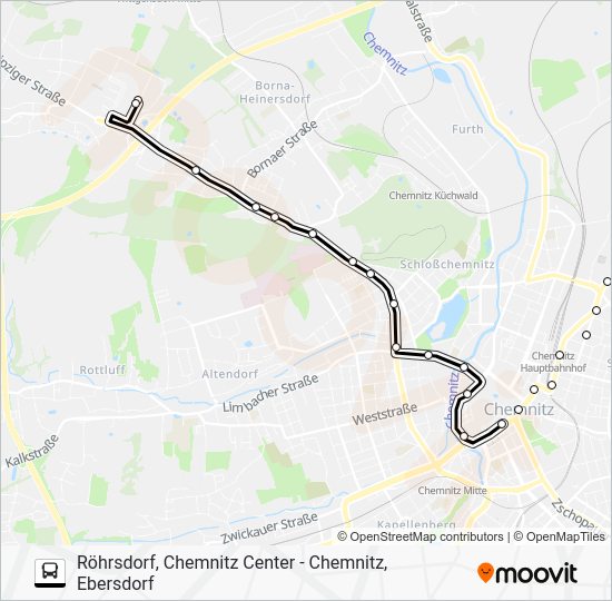 21 Route: Fahrpläne, Haltestellen & Karten - Röhrsdorf, Chemnitz Center ...