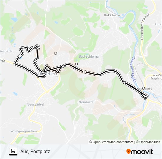 362 Route: Schedules, Stops & Maps - Aue, Postplatz (Updated)