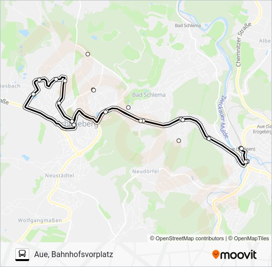 362 Route: Schedules, Stops & Maps - Aue, Bahnhofsvorplatz (Updated)