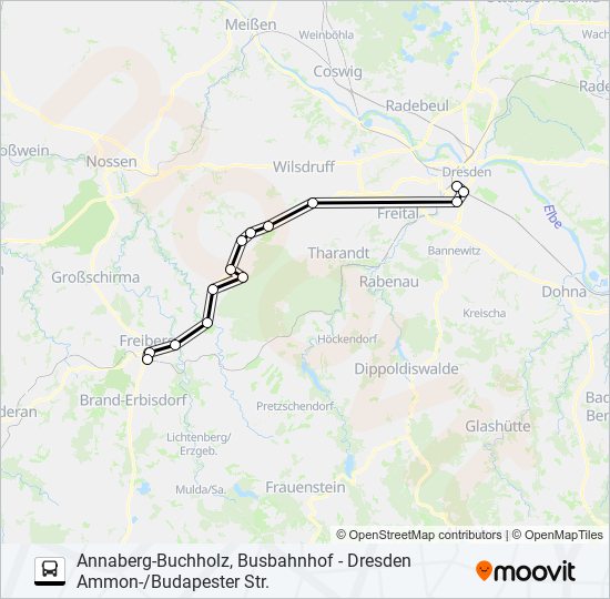 400 Route: Schedules, Stops & Maps - Freiberg, Bahnhof (Updated)