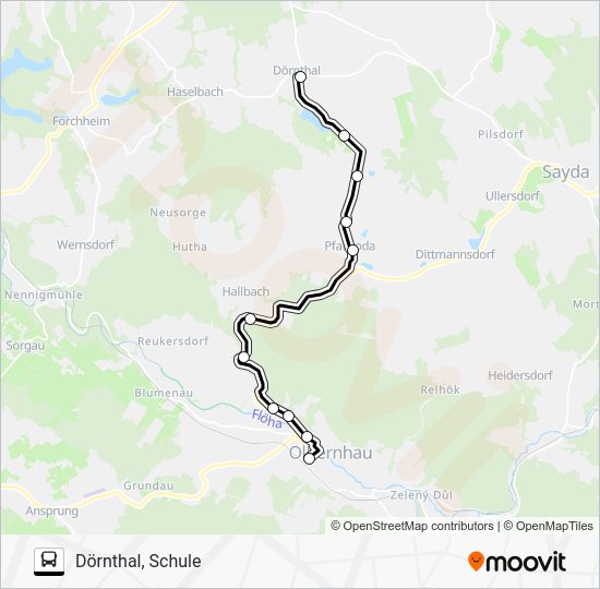 458 Route: Schedules, Stops & Maps - Dörnthal, Schule (Updated)