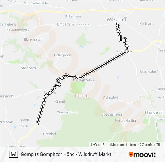 333 Route: Schedules, Stops & Maps - Hetzdorf-Hutha, Wendeplatz (Updated)