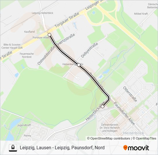 N17 Route: Schedules, Stops & Maps - Portitzer Allee, S-Bf Heiterblick ...