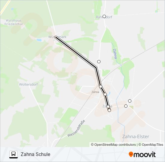 357 Route: Schedules, Stops & Maps - Zahna Schule (Updated)