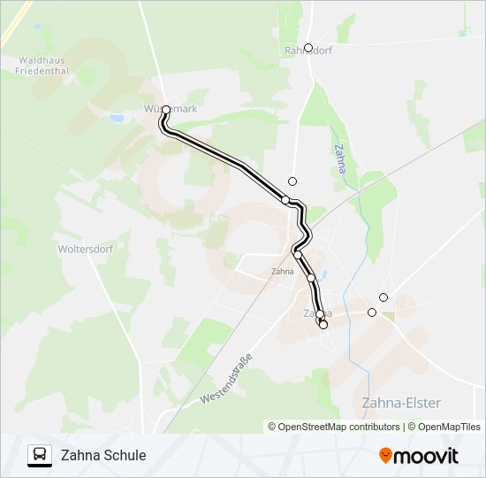 357 Route: Schedules, Stops & Maps - Zahna Schule (Updated)