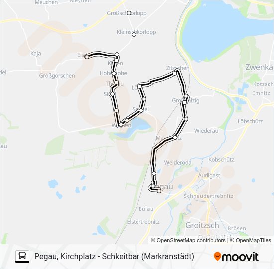 121 Route: Schedules, Stops & Maps - Pegau, Kirchplatz (Updated)