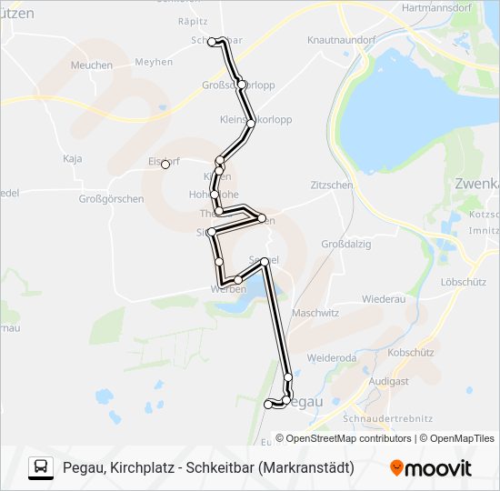 121 Route: Schedules, Stops & Maps - Pegau Bf. (Updated)