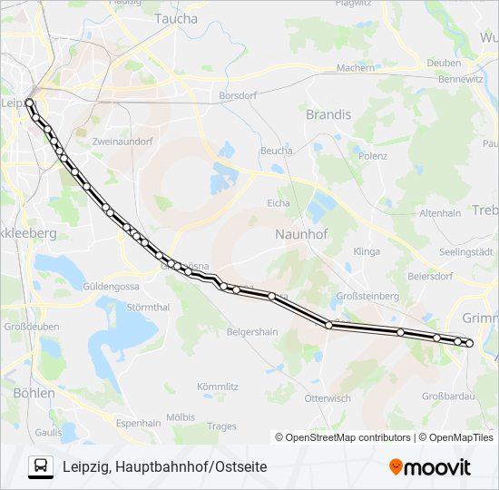 690 Route: Schedules, Stops & Maps - Leipzig, Hauptbahnhof/Ostseite ...