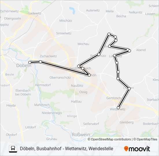 852 Route: Schedules, Stops & Maps - Wetterwitz, Wendestelle (Updated)