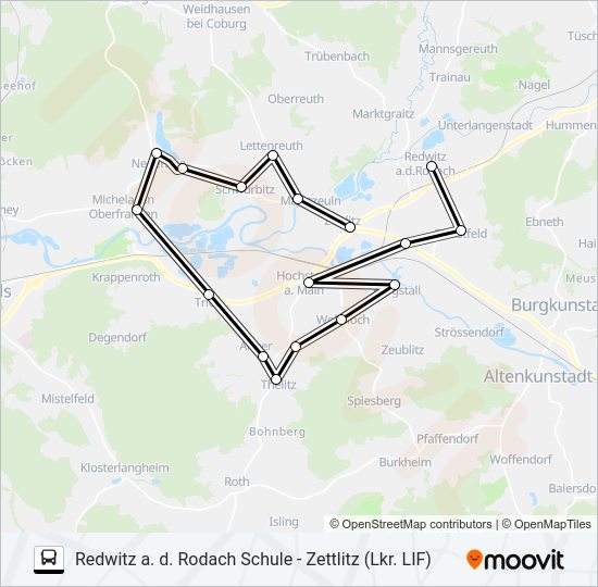 1245 Route: Schedules, Stops & Maps - Zettlitz (Updated)