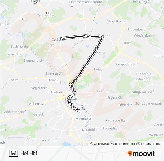 1562 Route: Schedules, Stops & Maps - Hof Hbf (Updated)