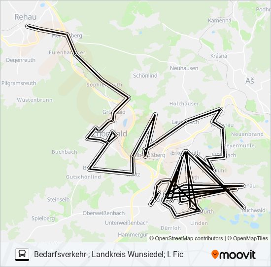 8238 Route: Schedules, Stops & Maps - Bedarfsverkehr-; Landkreis Wunsiedel; I. Fic (Updated)