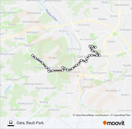17 Route: Schedules, Stops & Maps - Gera, Reuß-Park (Updated)