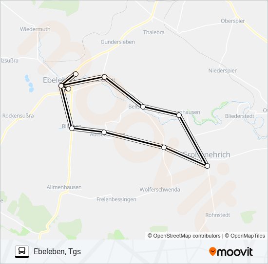 433 Route: Schedules, Stops & Maps - Ebeleben, Tgs (Updated)