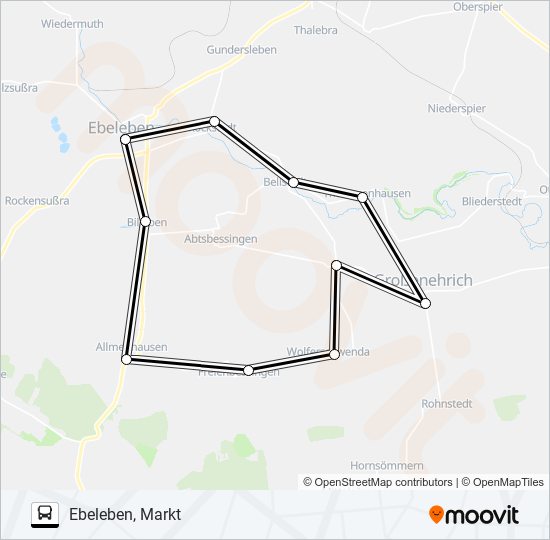 433 Route: Schedules, Stops & Maps - Ebeleben, Markt (Updated)