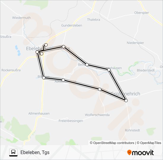 433 Route: Schedules, Stops & Maps - Ebeleben, Tgs (Updated)