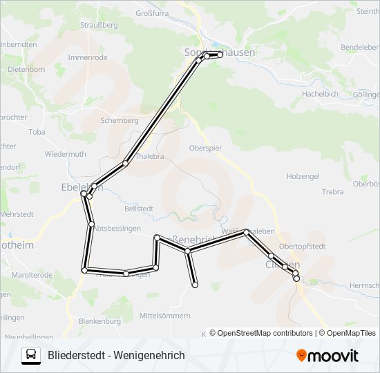 434 Route: Schedules, Stops & Maps - Greußen, Zob (Updated)