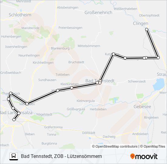 732 Route: Schedules, Stops & Maps - Greußen, Zob (Updated)