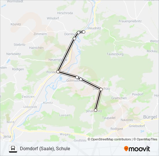 432 Route: Schedules, Stops & Maps - Dorndorf (Saale), Schule (Updated)