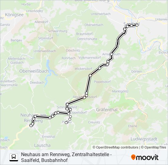 405 Route: Schedules, Stops & Maps - Saalfeld, Busbahnhof (Updated)