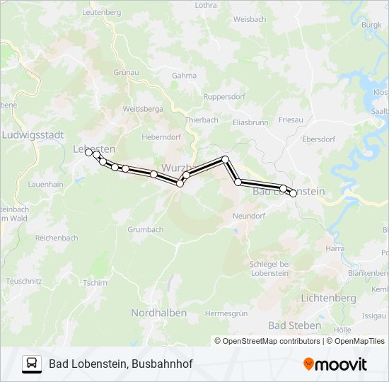 610 Route: Schedules, Stops & Maps - Bad Lobenstein, Busbahnhof (Updated)
