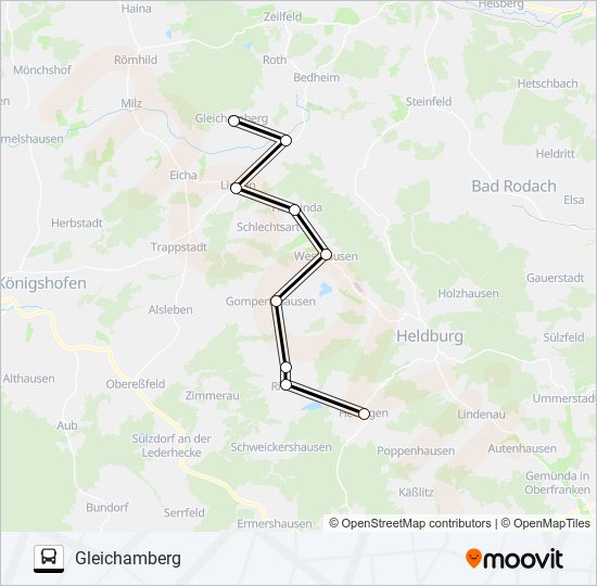 218 Route: Schedules, Stops & Maps - Gleichamberg (Updated)