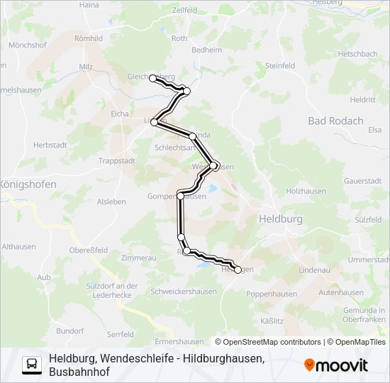 218 Route: Schedules, Stops & Maps - Gleichamberg (Updated)