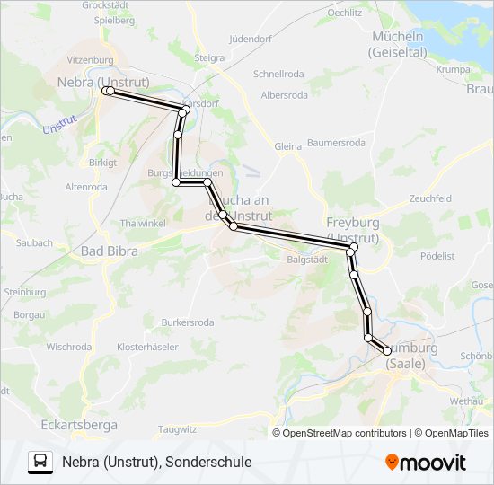 610 Route: Schedules, Stops & Maps - Nebra (Unstrut), Sonderschule ...