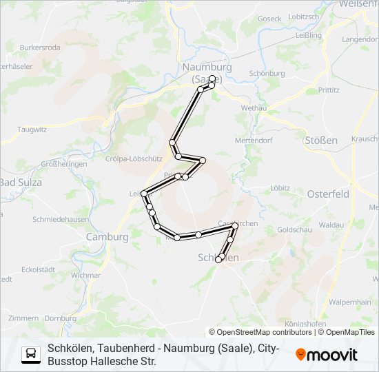 616 Route: Schedules, Stops & Maps - Schkölen, Taubenherd (Updated)