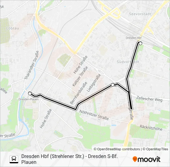 S3 Route: Fahrpläne, Haltestellen & Karten - Dresden Hbf (Strehlener ...