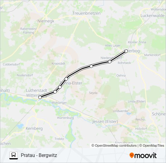 s8 Route: Fahrpläne, Haltestellen & Karten - Lutherstadt Wittenberg Hbf ...