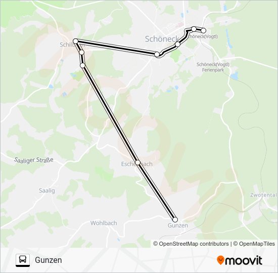 97 Route: Schedules, Stops & Maps - Gunzen (Updated)