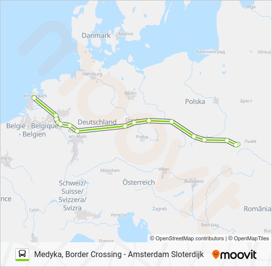 N20 Route: Schedules, Stops & Maps - Medyka, Border Crossing (Updated)