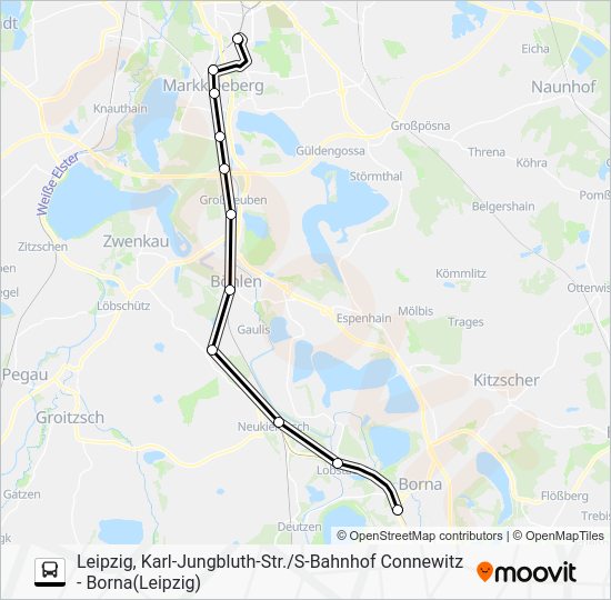 S6 Route: Fahrpläne, Haltestellen & Karten - Leipzig, Karl-Jungbluth ...