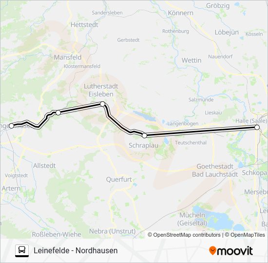 re8 Route: Schedules, Stops & Maps - Sangerhausen (Updated)