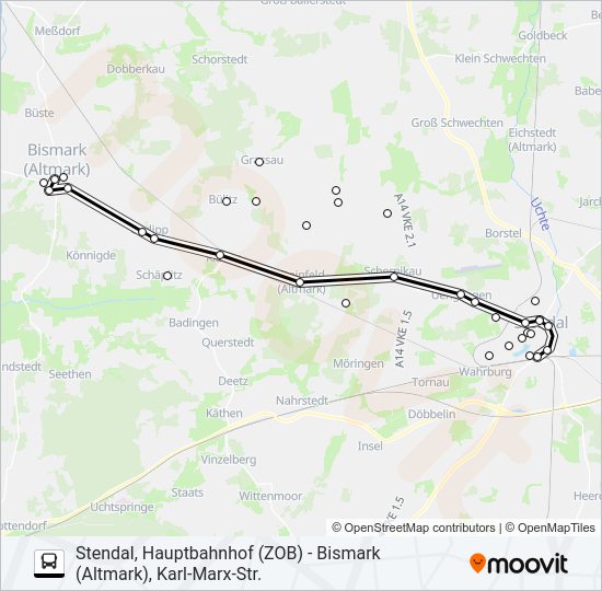 930 Route: Schedules, Stops & Maps - Stendal Hbf (Updated)