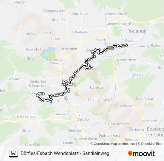 1403 Route: Schedules, Stops & Maps - Rödental Bhf. Ü. (Updated)