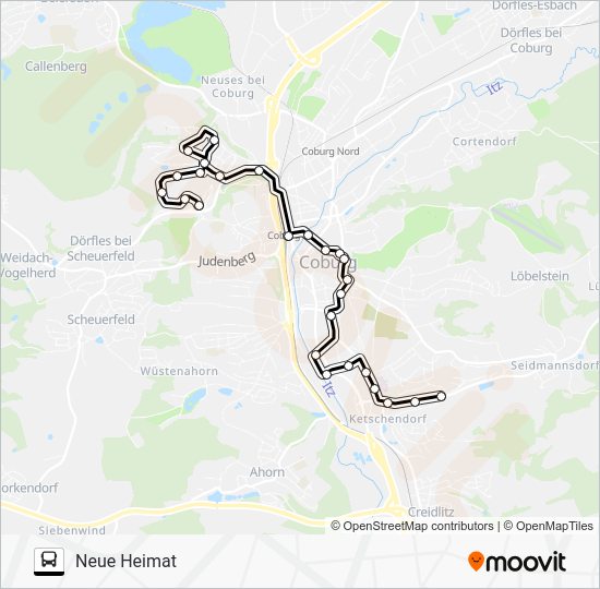1416 Route: Schedules, Stops & Maps - Neue Heimat (Updated)