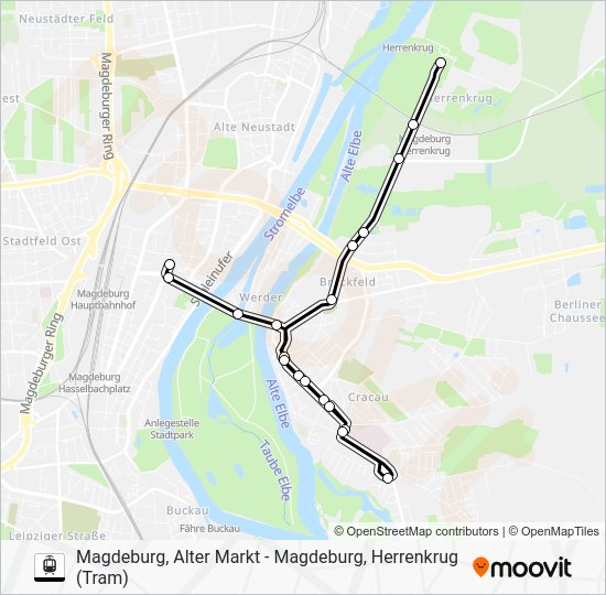 n1 Route: Fahrpläne, Haltestellen & Karten - Magdeburg, Alter Markt ...