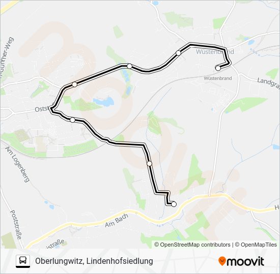 252 Route: Schedules, Stops & Maps - Oberlungwitz, Lindenhofsiedlung ...