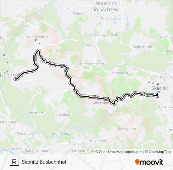 237 Route: Fahrpläne, Haltestellen & Karten - Sebnitz Busbahnhof ...