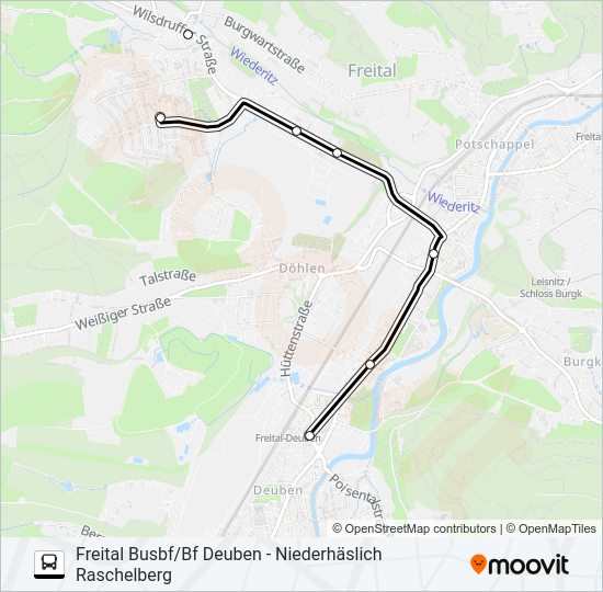 163 Route: Schedules, Stops & Maps - Freital Busbf/Bf Deuben (Updated)