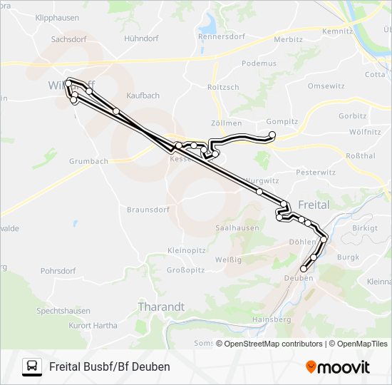 333 Route: Schedules, Stops & Maps - Freital Busbf/Bf Deuben (Updated)