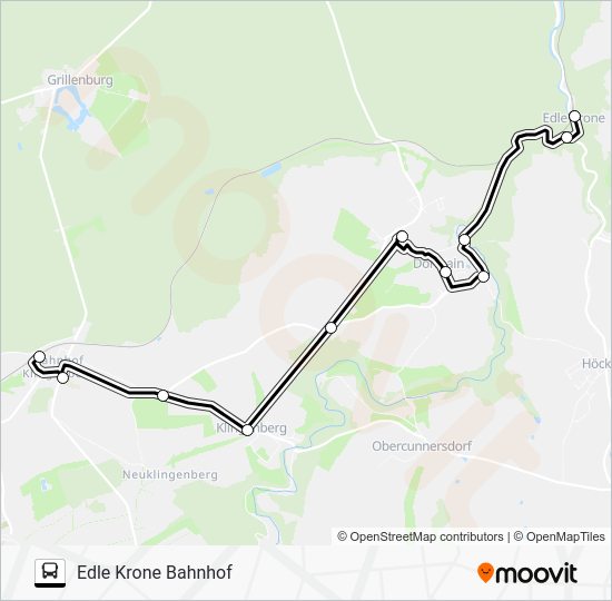 343 Route: Fahrpläne, Haltestellen & Karten - Edle Krone Bahnhof ...