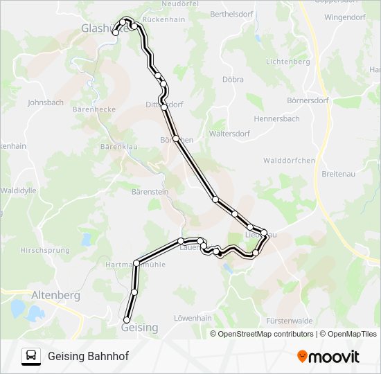 385 Route: Schedules, Stops & Maps - Geising Bahnhof (Updated)