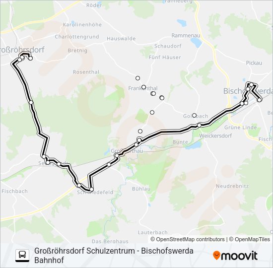 750 Route: Fahrpläne, Haltestellen & Karten - Großröhrsdorf ...